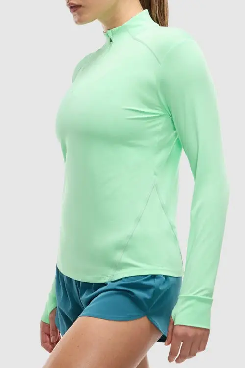 PELOTON Active Brushed Jersey Quarter-zip