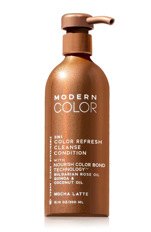 MODERN COLOR Mocha Latte 3-in-1 Hair Color Refresh Cleanse Conditioner - Single
