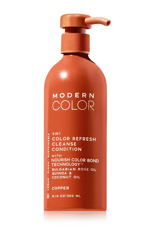MODERN COLOR Copper 3-in-1 Hair Color Refresh Cleanse Conditioner - Single