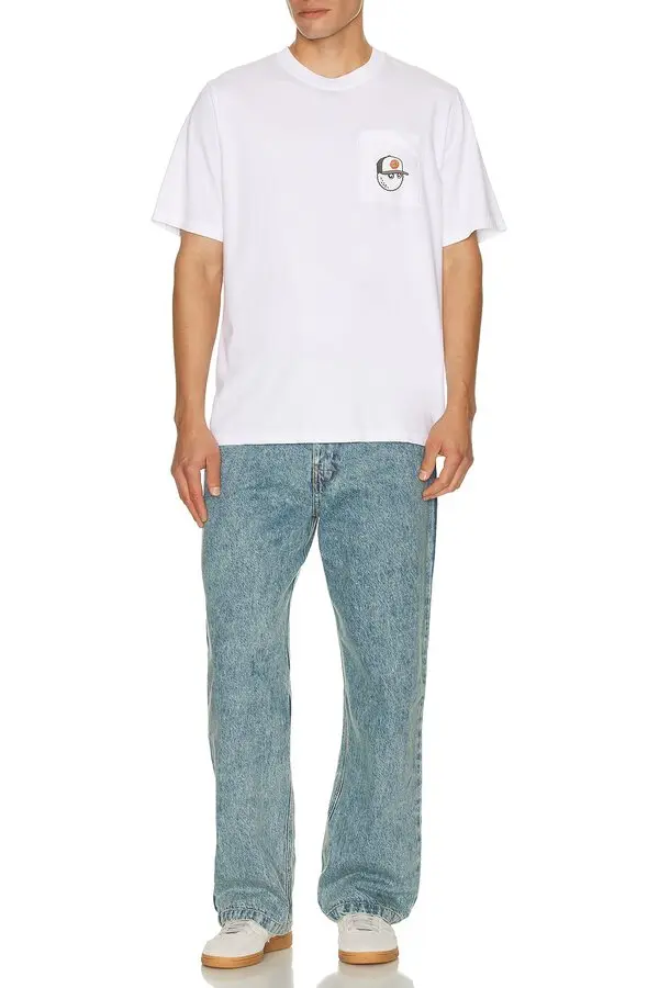 MALBON X Santa Cruz Bermuda Bunker Tee - White