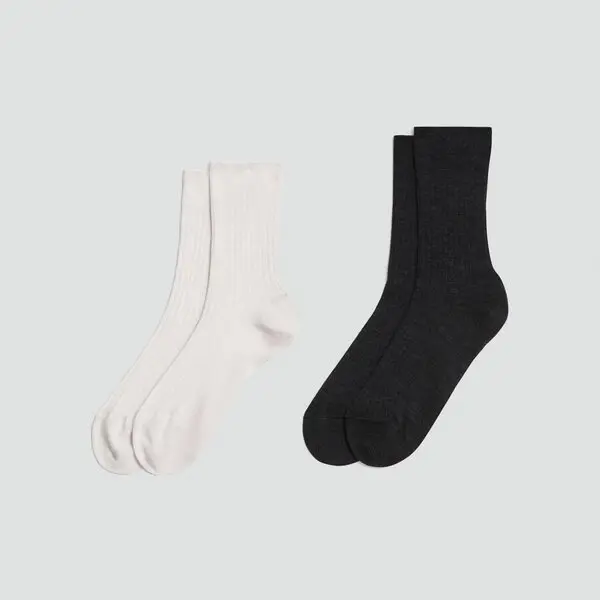 Theory 2-pack Trouser Socks - Ivory/new Pestle Melange