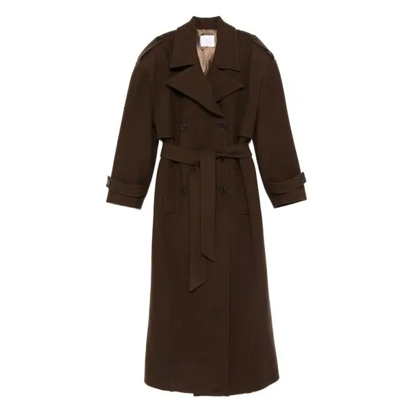 LE SULLY STUDIO Button-front Coat - Brown