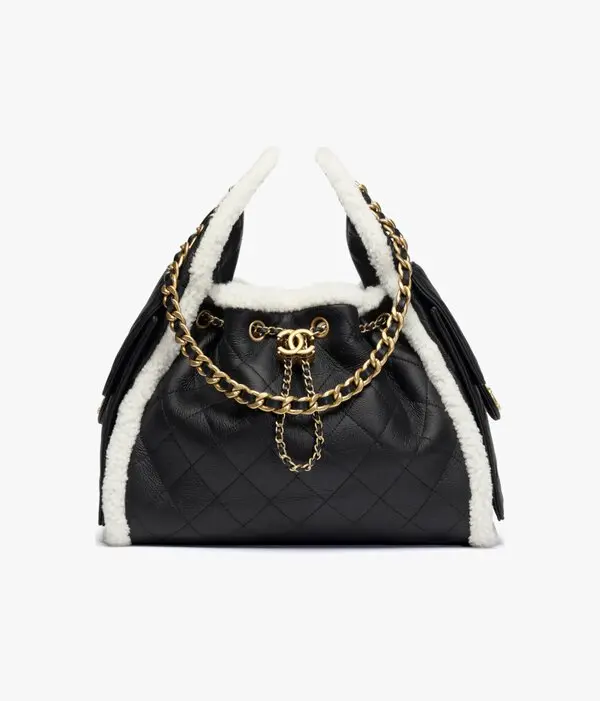 Chanel 25 Small Handbag - Black & White