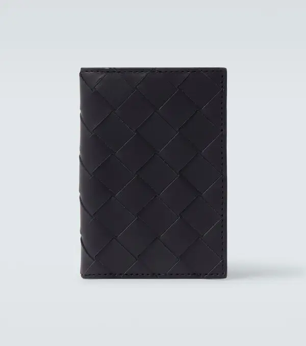 Bottega Veneta Intrecciato Leather Wallet - Black