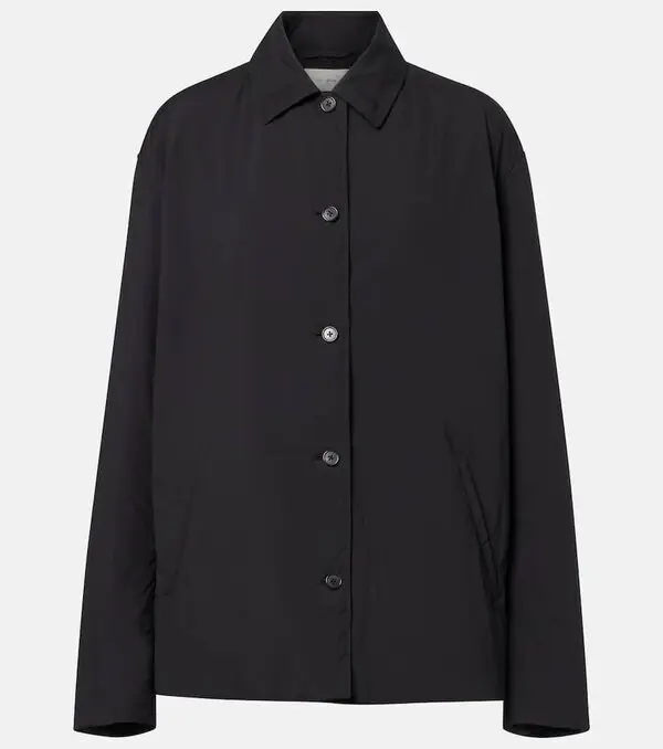 THE ROW Evadne Technical Overshirt - Black