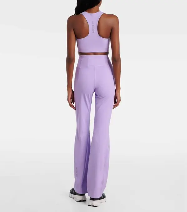 Loewe X On High-rise Flared Leggings - Purple