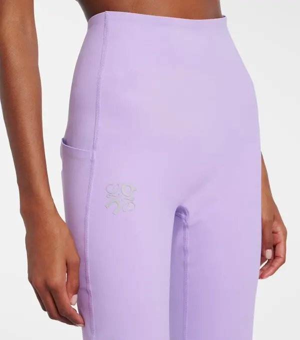 Loewe X On High-rise Flared Leggings - Purple