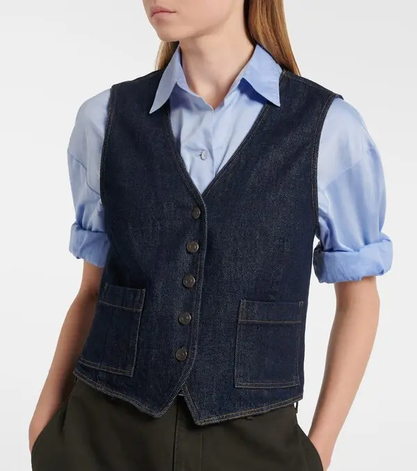 FRAME Denim Vest - Blue
