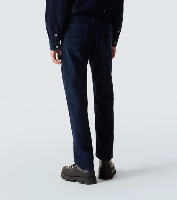 Stone Island Mid-rise Cotton Corduroy Slim Jeans