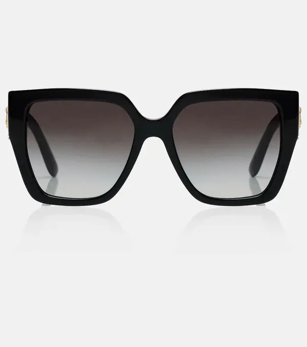 Dolce & Gabbana Embellished Square Sunglasses - Black