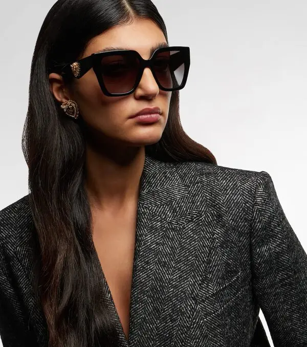 Dolce & Gabbana Embellished Square Sunglasses