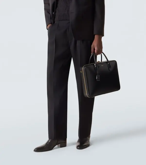 Saint Laurent Leather Briefcase