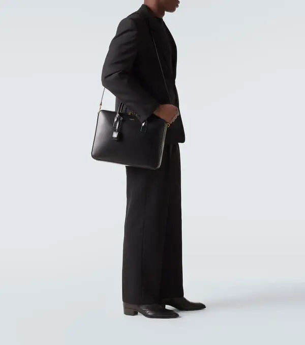 Saint Laurent Leather Briefcase