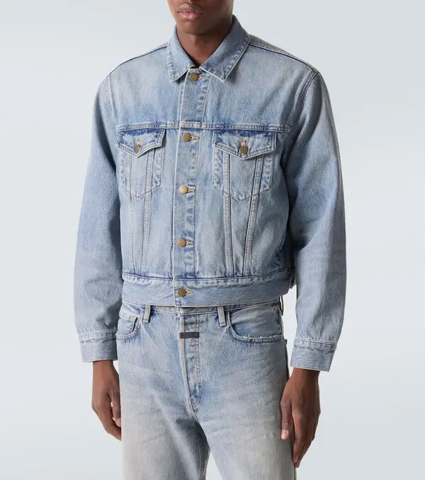 Fear Of God Trucker Cropped Denim Jacket