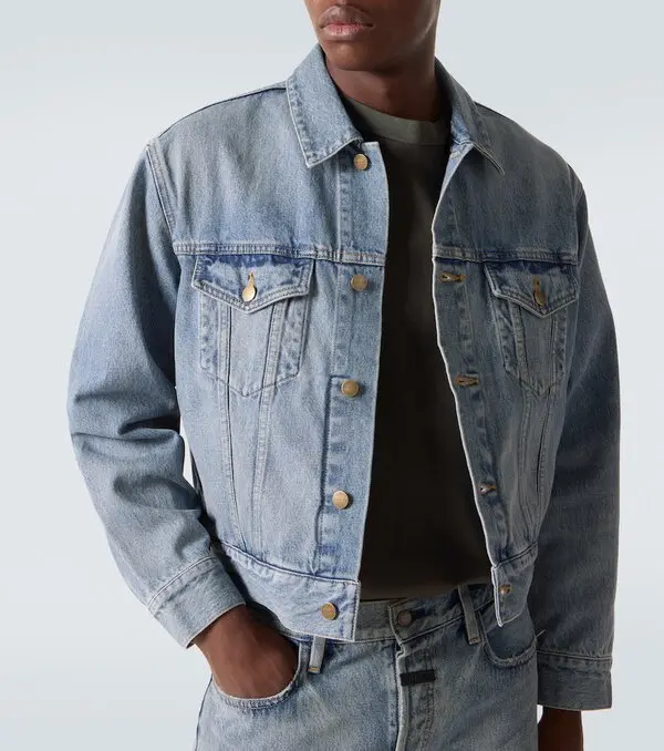 Fear Of God Trucker Cropped Denim Jacket