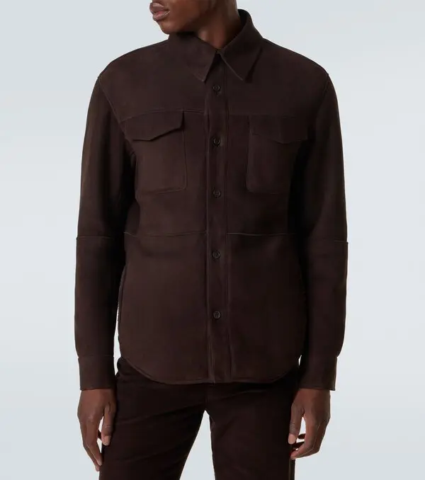 THE ROW Bento Shearling-lined Suede Jacket