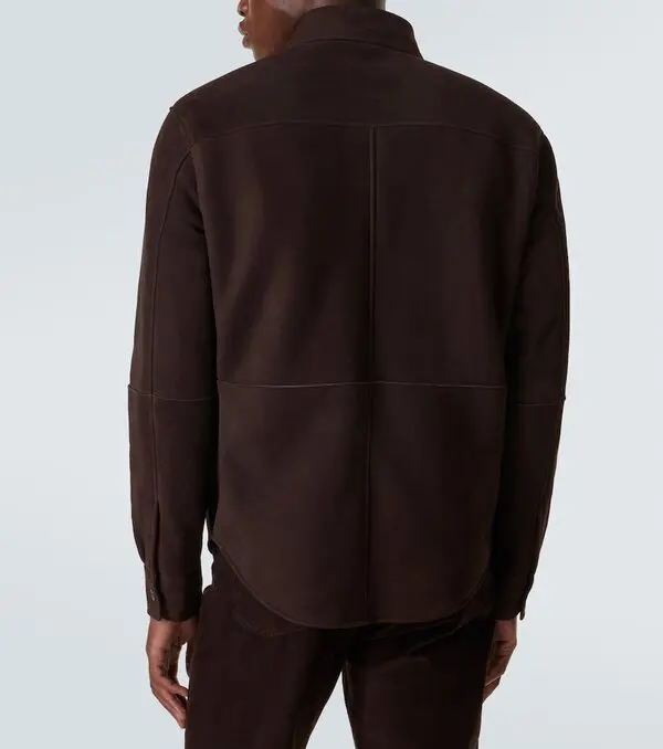 THE ROW Bento Shearling-lined Suede Jacket