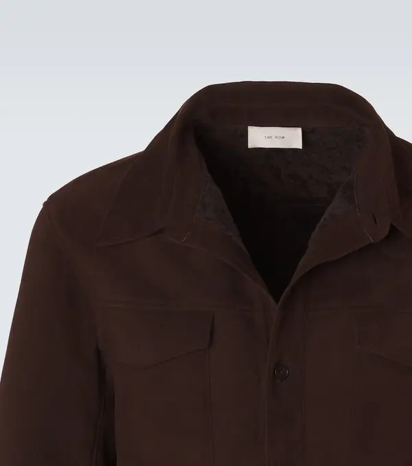 THE ROW Bento Shearling-lined Suede Jacket
