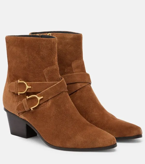 Veronica Beard Ashby 50 Suede Ankle Boots
