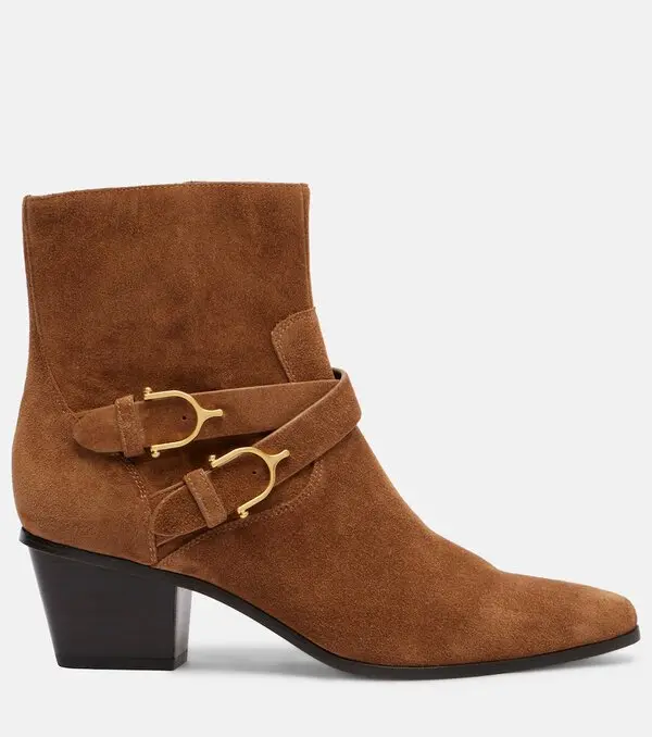 Veronica Beard Ashby 50 Suede Ankle Boots
