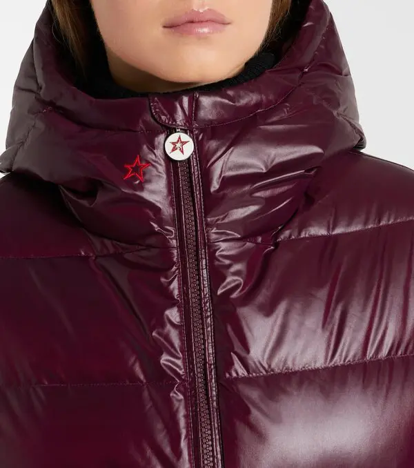Perfect Moment Polar Flare Down Ski Jacket - Burgundy