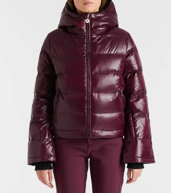 Perfect Moment Polar Flare Down Ski Jacket - Burgundy