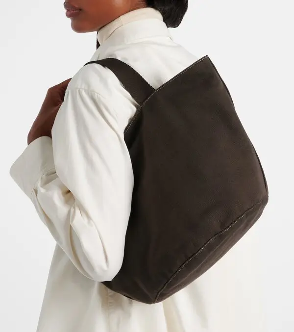 THE ROW Medium Canvas Tote Bag - Brown