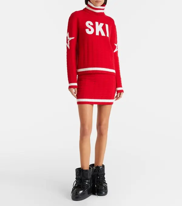 Perfect Moment Glacier Wool Turtleneck Sweater