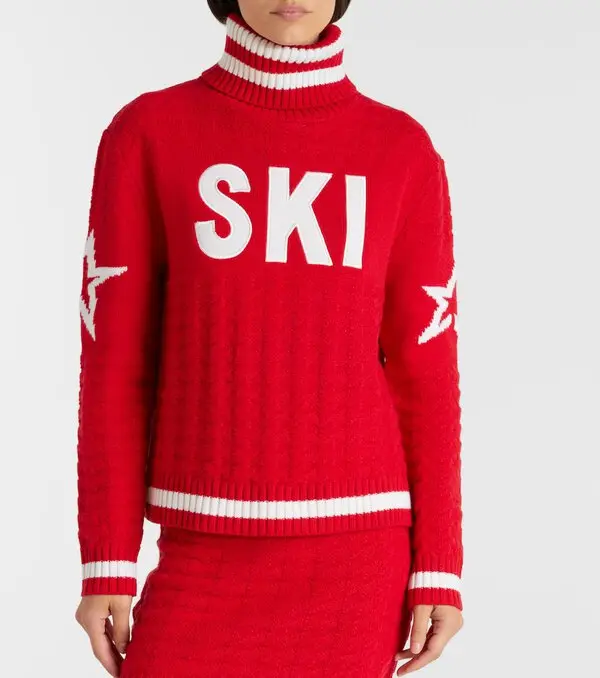 Perfect Moment Glacier Wool Turtleneck Sweater