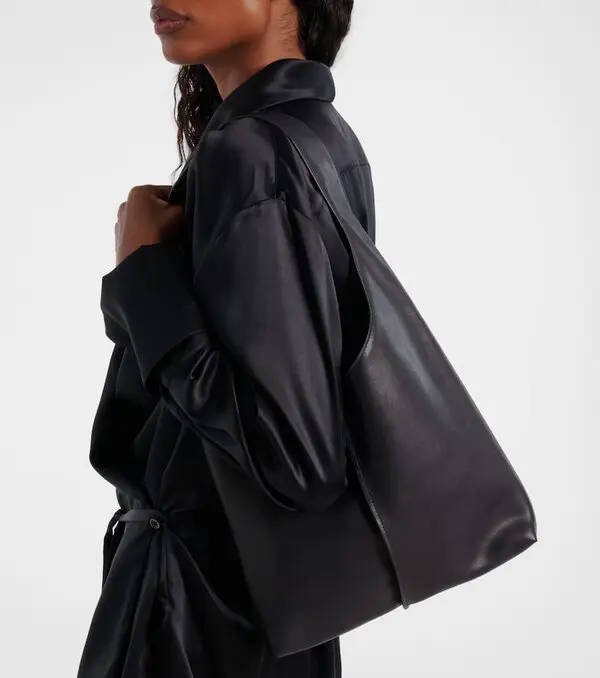 THE ROW Bindle Small Leather Shoulder Bag
