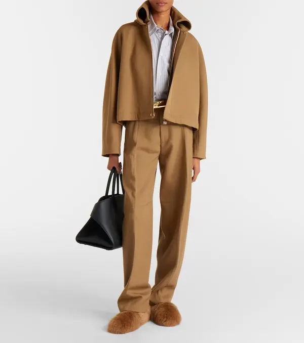 TOD'S Gommino Shearling Slip-on Shoes - Brown