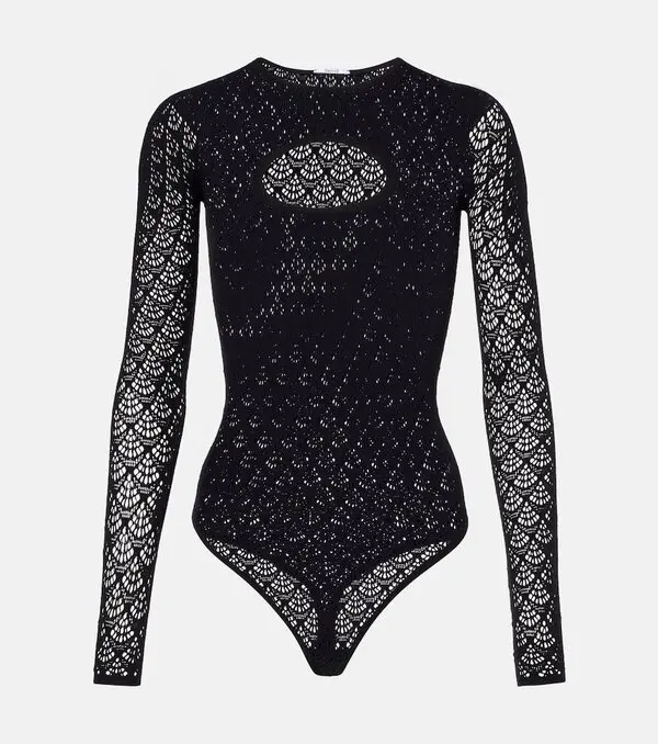 Wolford Cutout Lace Bodysuit - Black