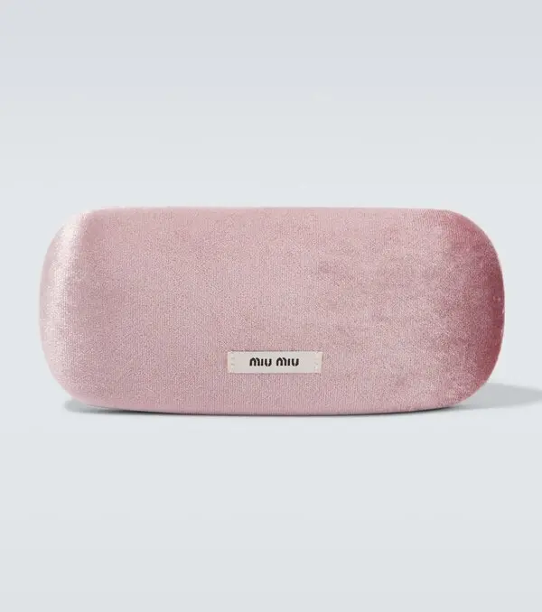 Miu Miu Logo Oval Sunglasses - Pink