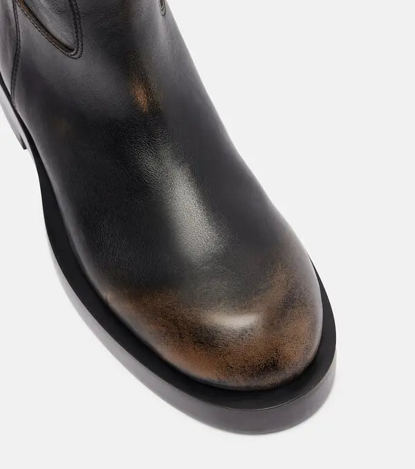 Paris Texas Napa Leather Knee-high Boots - Black