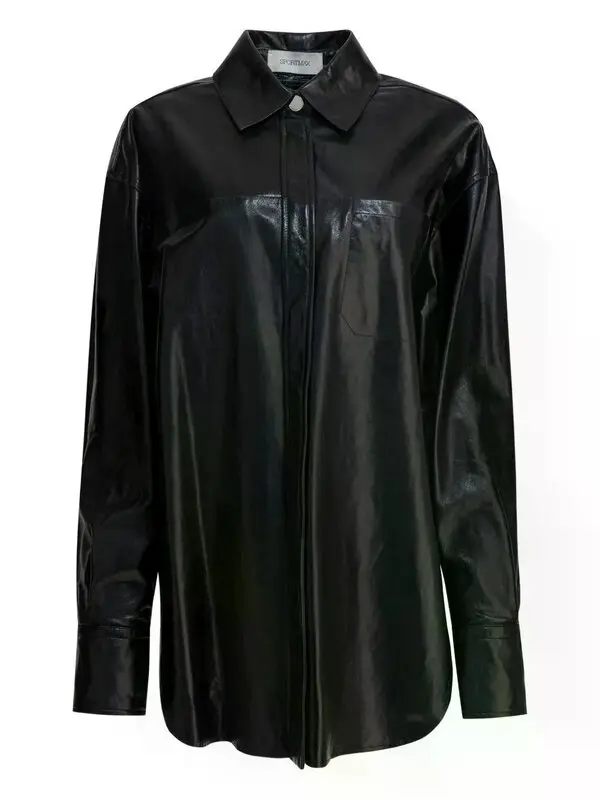 Max Mara Chest-pocket Leather Jacket