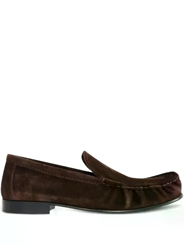 Miu Miu Suede Loafers - Brown
