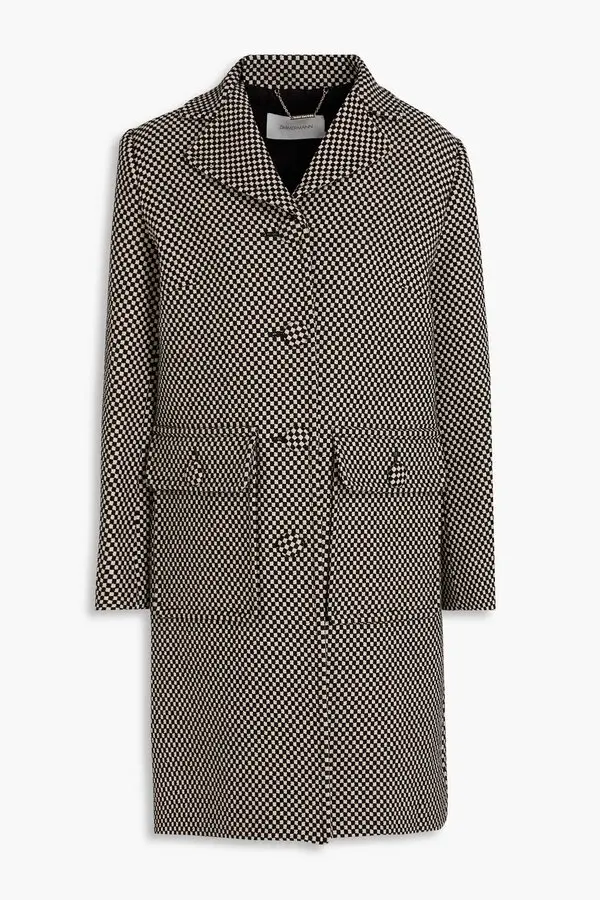 Zimmermann Checked Cotton-blend Tweed Coat