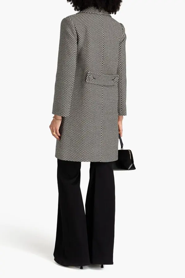 Zimmermann Checked Cotton-blend Tweed Coat