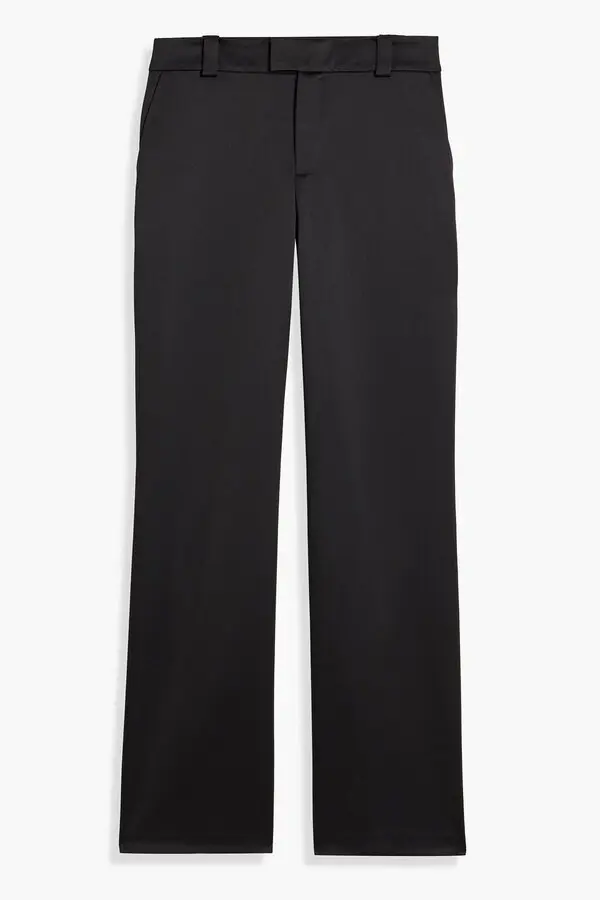Herve Leger The Margot Flared Satin Pants