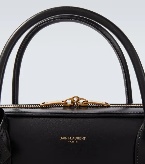 Saint Laurent Leather Briefcase - Black