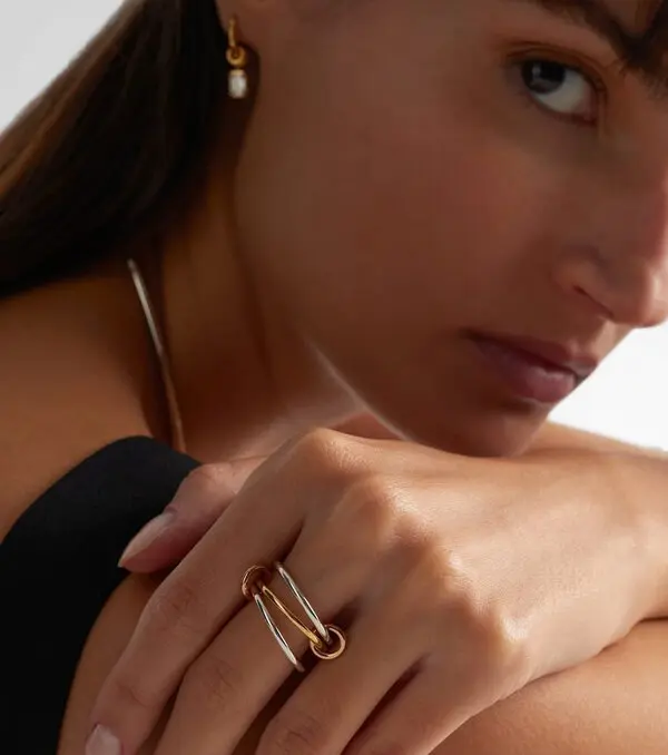 SPINELLI KILCOLLIN Solarium Ring In 18kt Gold And Sterling