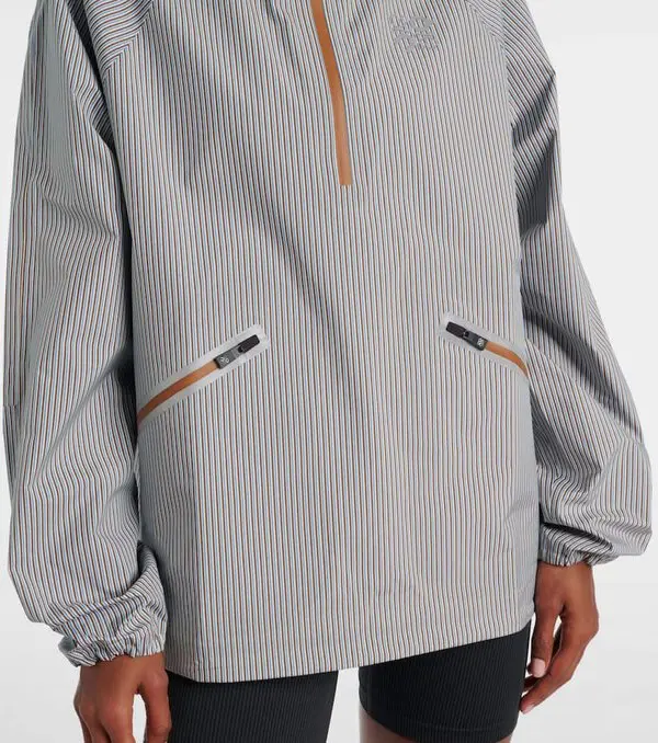 Loewe Striped Half-zip Jacket