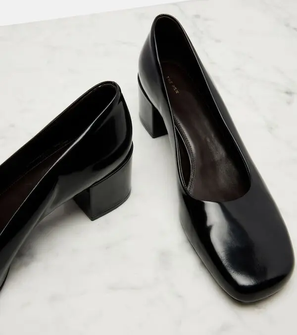 THE ROW Penelope Patent Leather Pumps