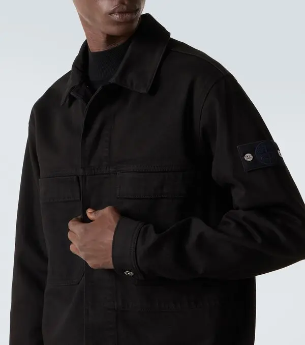 Stone Island Compass Denim Overshirt
