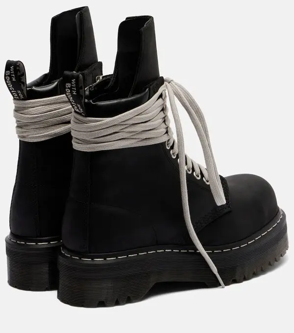 Rick Owens X Dr. Martens Quad Platform Boots