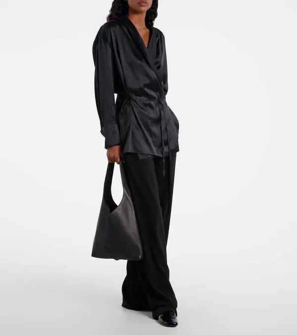 THE ROW Bindle Small Leather Shoulder Bag