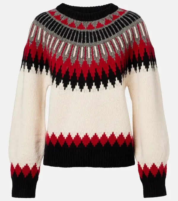 Polo Ralph Lauren Fair Isle Wool And Cashmere Sweater - White