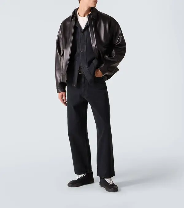 A.PRESSE High-rise Wide-leg Jeans