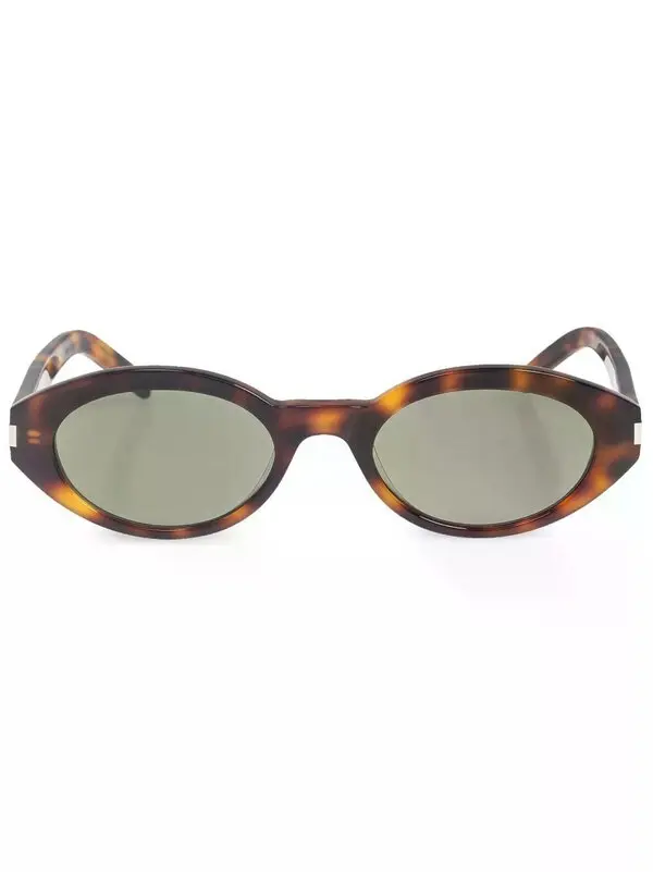 Saint Laurent Oval-frame Sunglasses - Brown