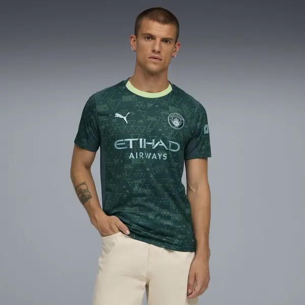 PUMA Manchester City 25/26 Fourth Replica Soccer Jersey - Green